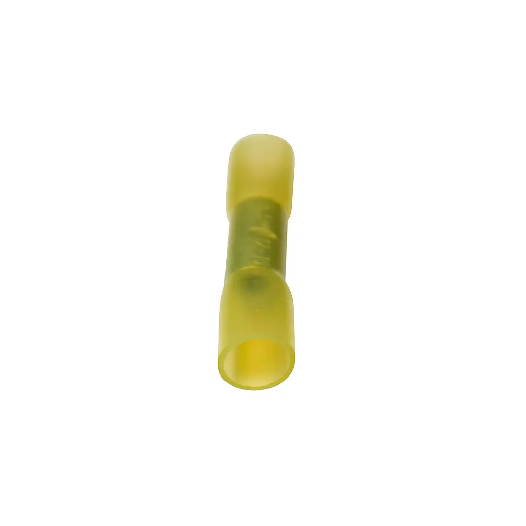 Alvolta 6mm Yellow Heat Shrink Double Grip Butt Splice Connectors (10)
