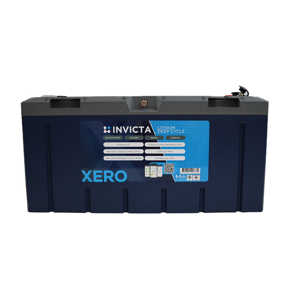 200Ah Lithium Battery | Invicta Xero 12V 200Ah Lithium Battery